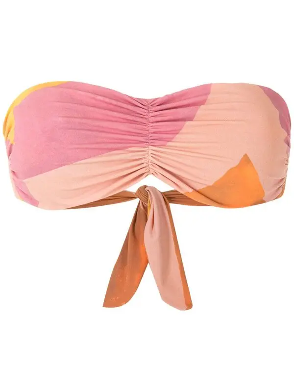 CLUBE BOSSA Venet Ruched Bikini Top - Multicolour