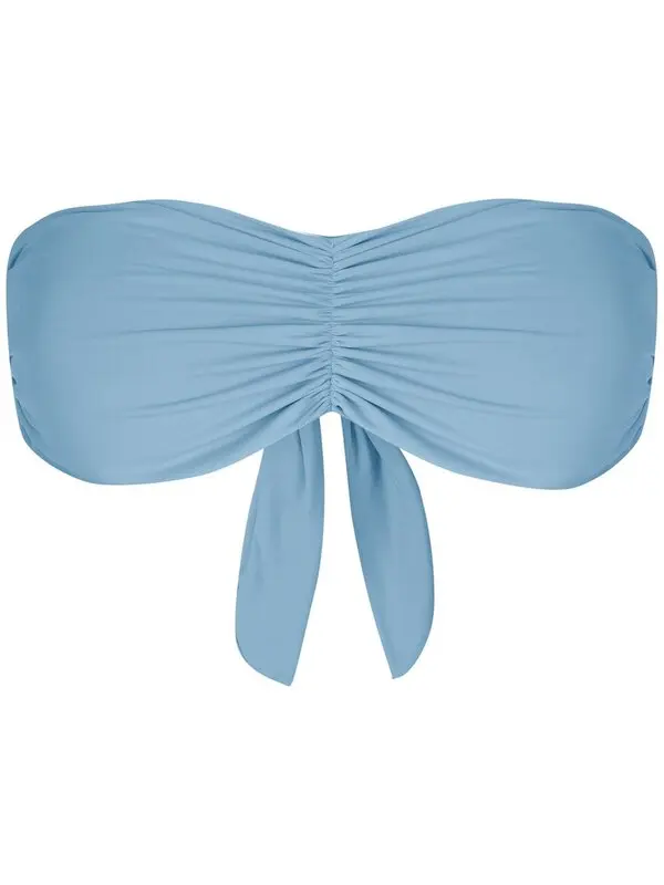 CLUBE BOSSA Venet Ruched Bikini Top - Blue