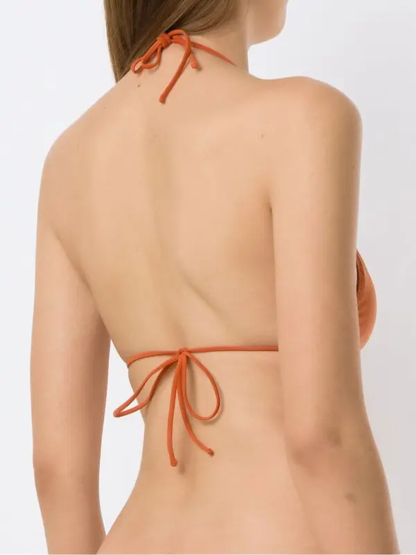 CLUBE BOSSA Aava Triangle Bikini Top - Orange