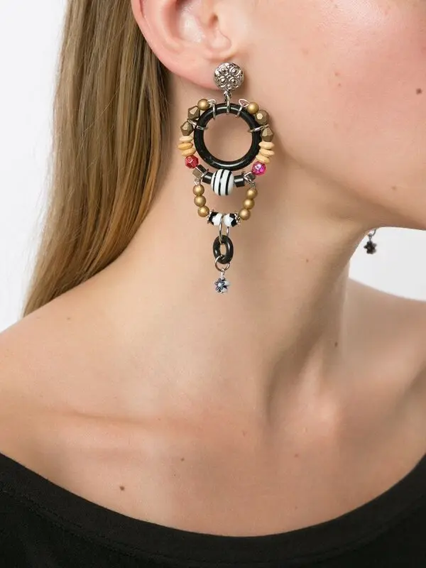 AMIR SLAMA Bolas Listrado Earrings