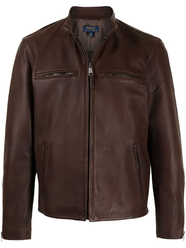 Ralph Lauren Lambskin Café Racer Jacket
