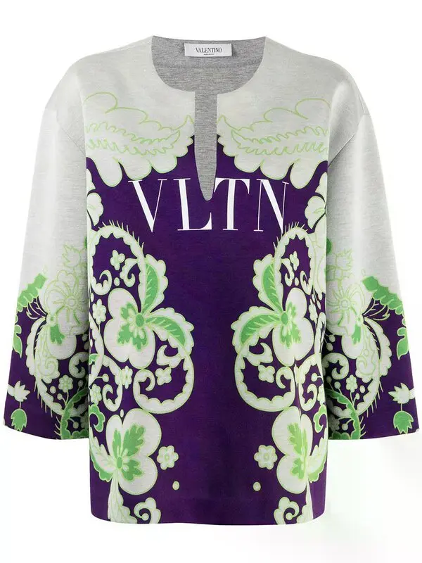Valentino Garavani Vltn Floral-print Sweatshirt