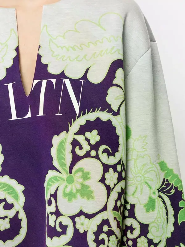 Valentino Garavani Vltn Floral-print Sweatshirt