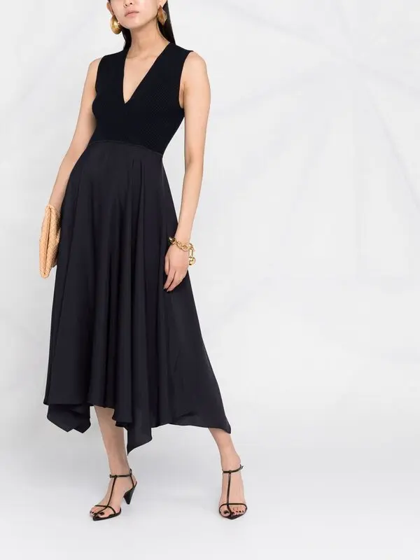 theory ribbed draped dress Theory Women's Draped Dress - Black