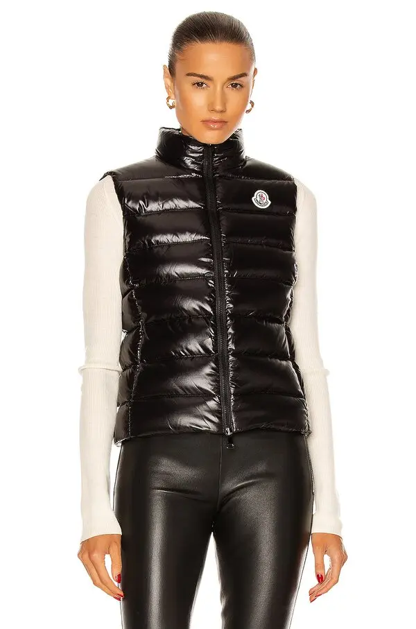 Moncler Ghany Puffer Gilet Vest - Black