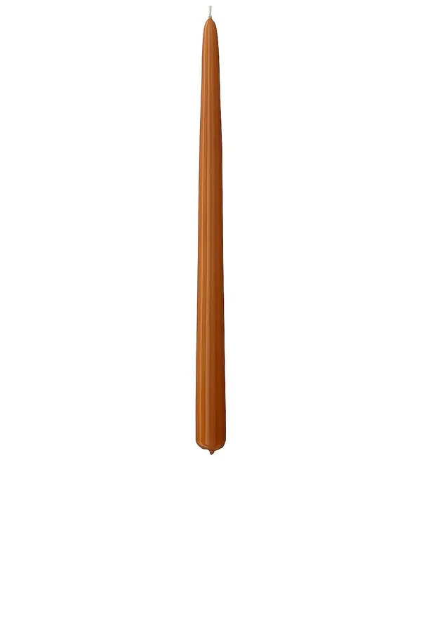 AYTM Lux Set Of 4 Tapered Candles In Orange - Amber