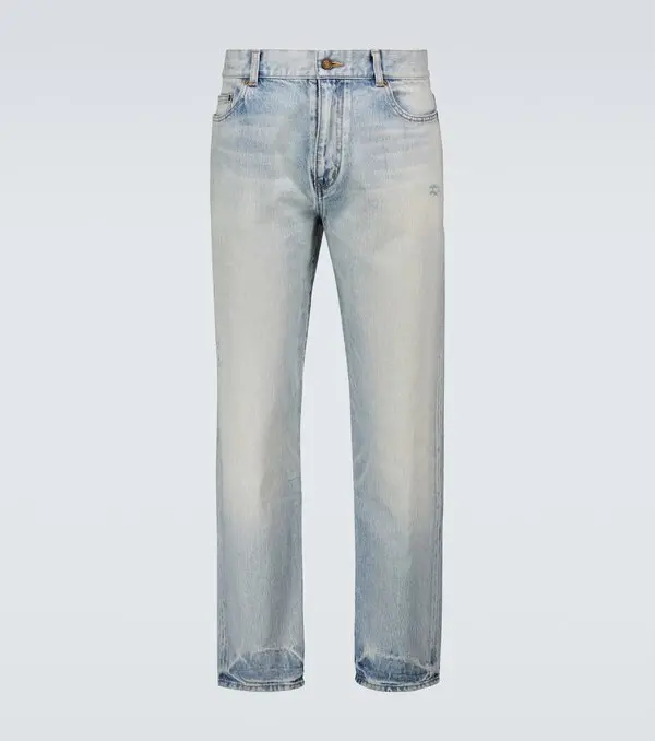 パンツ SAINT LAURENT 21SS Carrot-fit Jeans Saint Laurent Carrot-Fit Jeans - Blue | Editorialist