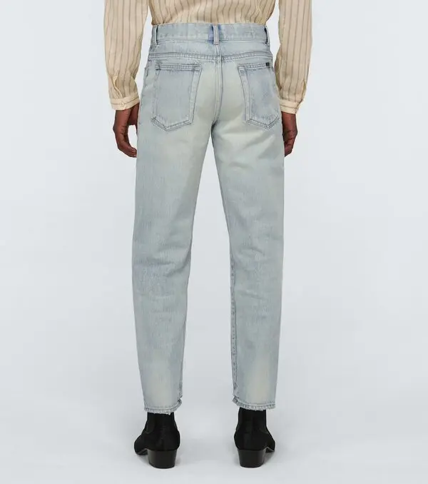 パンツ SAINT LAURENT 21SS Carrot-fit Jeans Saint Laurent Carrot-Fit Jeans - Blue | Editorialist