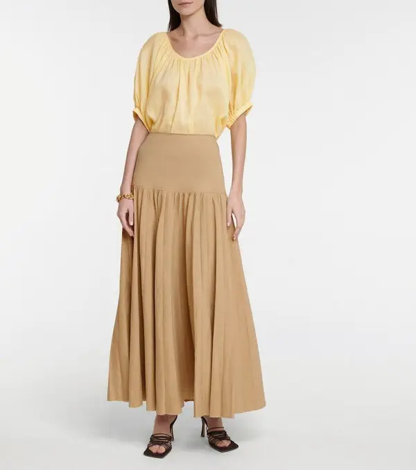 JOSEPH Sven Linen And Cotton Maxi Skirt