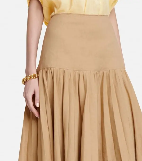 JOSEPH Sven Linen And Cotton Maxi Skirt