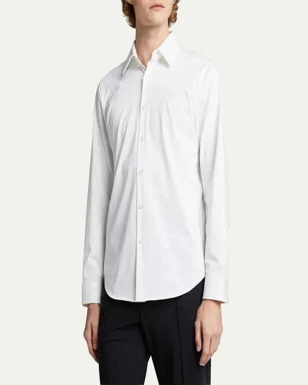 Theory Sylvain Shirt In Structure Knit - White