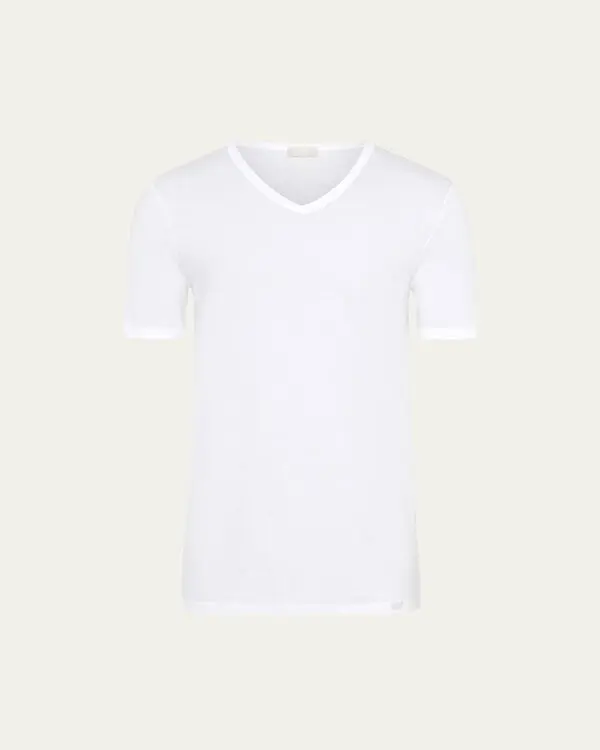 Hanro Ultralight Cotton V-neck T-shirt - White