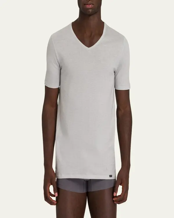 Hanro Ultralight Cotton V-neck T-shirt - White