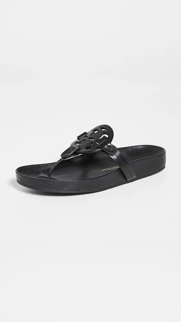 Tory Burch Miller Cloud Sandals - Perfect Black
