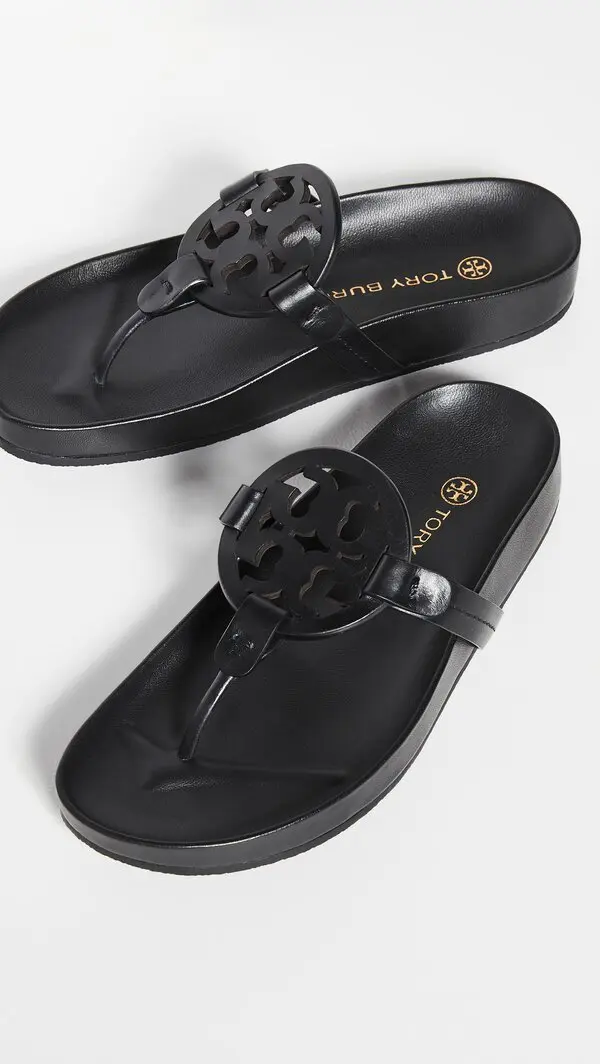Tory Burch Miller Cloud Sandals - Perfect Black