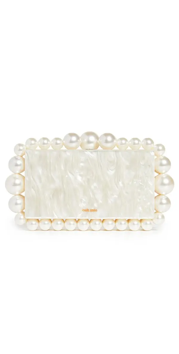 Cult Gaia Eos Box Clutch - Ivory