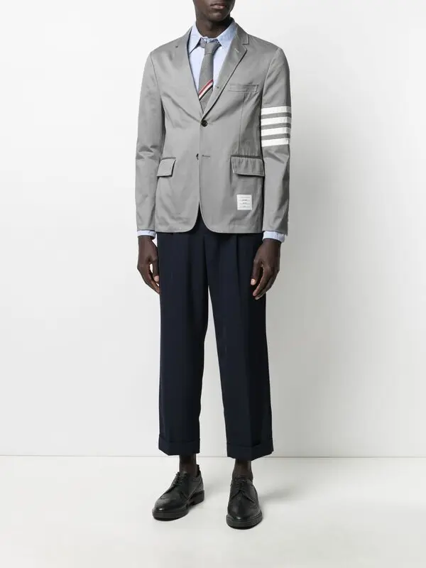 Thom Browne Grosgrain Armband Oxford Shirt - Blue