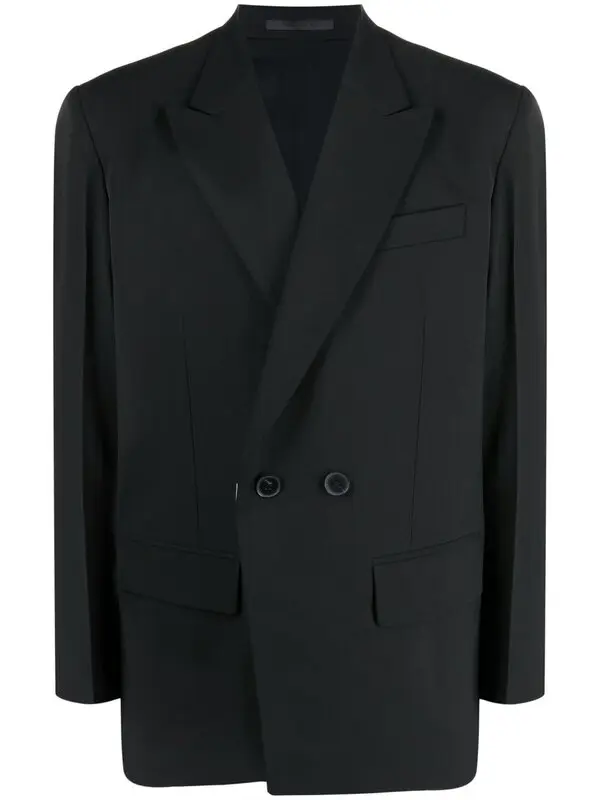 Buy Valentino Garavani Double-breasted Blazer - Black At 17% Off