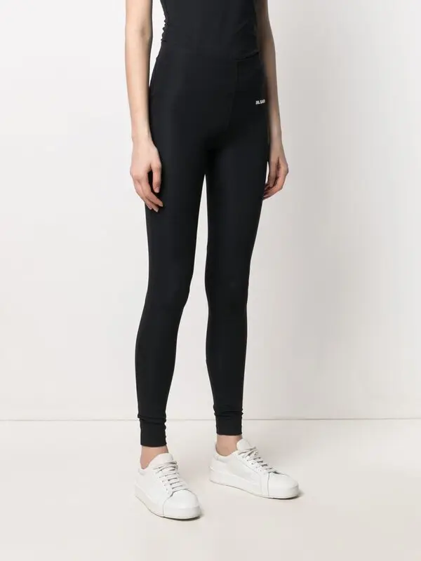 JIL SANDER Logo-print Leggings - Black