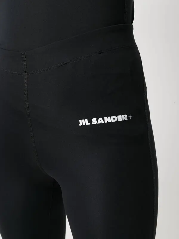 JIL SANDER Logo-print Leggings - Black