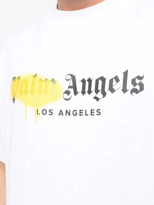 Palm Angels La Logo-print T-shirt - White