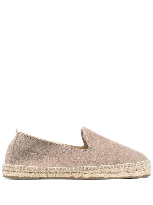 Manebí Hamptons Leather Espadrilles - Neutrals