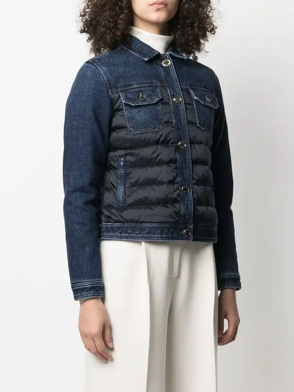MOORER Quilted Denim Jacket