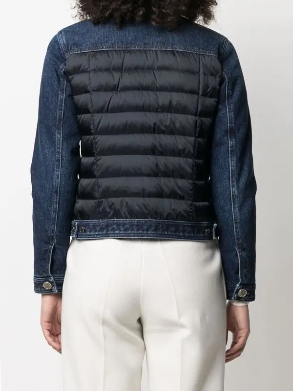 MOORER Quilted Denim Jacket