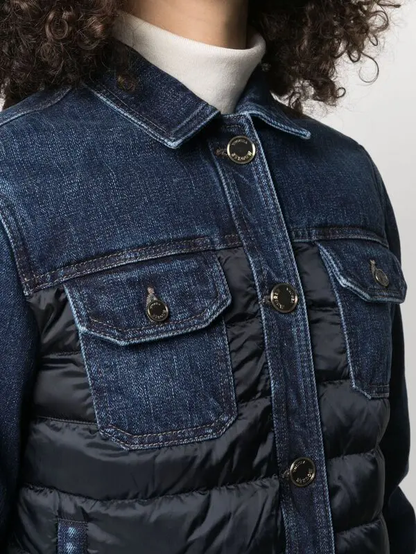 MOORER Quilted Denim Jacket