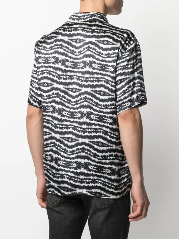 Philipp Plein Tie-dye Print Bowling Shirt