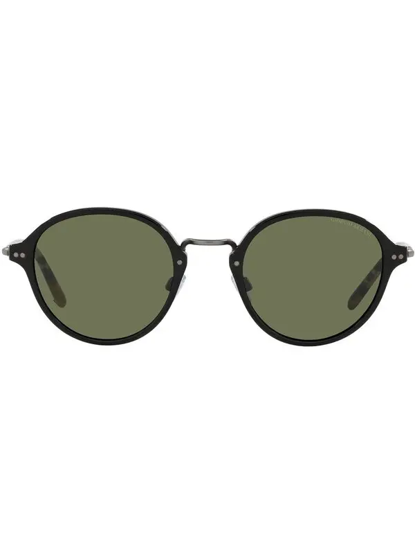 Giorgio Armani Round Frame Sunglasses - Black
