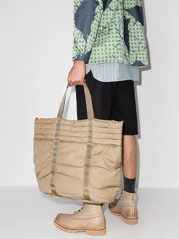 Visvim Nap Quilted Tote Bag - Neutrals | Editorialist