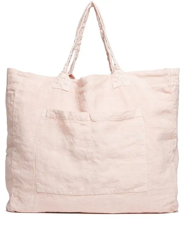 ONCE MILANO Linen Tote - Pink