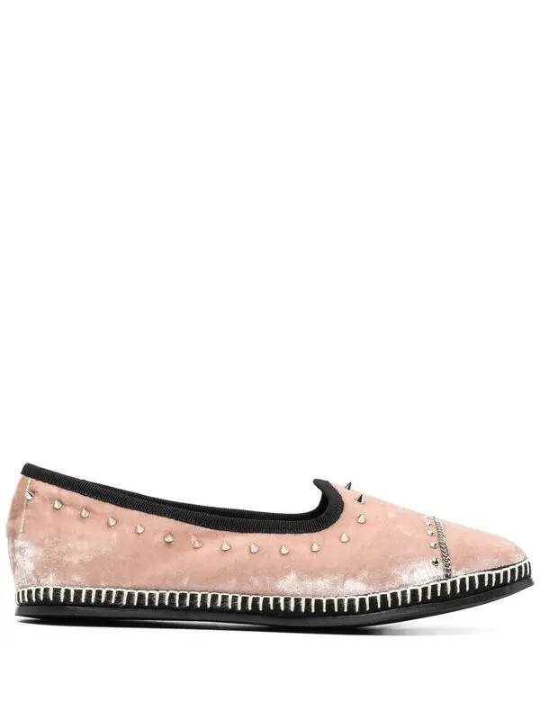 GIUSEPPE ZANOTTI Otium Velvet Loafers - Pink