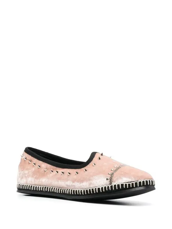 GIUSEPPE ZANOTTI Otium Velvet Loafers - Pink