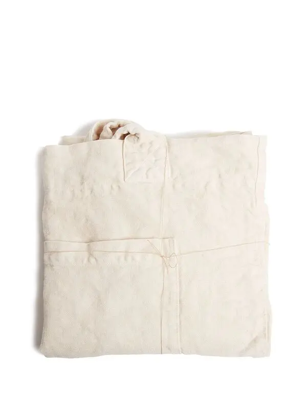 ONCE MILANO Linen Weekend Tote - Neutrals