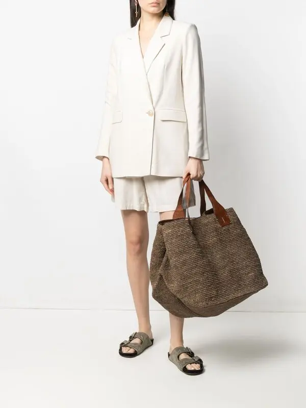 IBELIV Ribbed Tote Bag