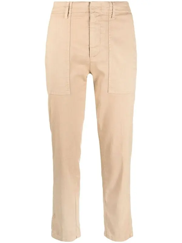 DONDUP Cropped Straight-leg Trousers