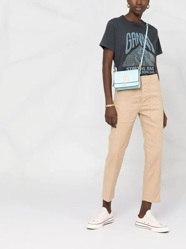 DONDUP Cropped Straight-leg Trousers