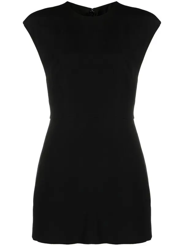 Valentino Garavani Round Neck Sleeveless Playsuit - Black