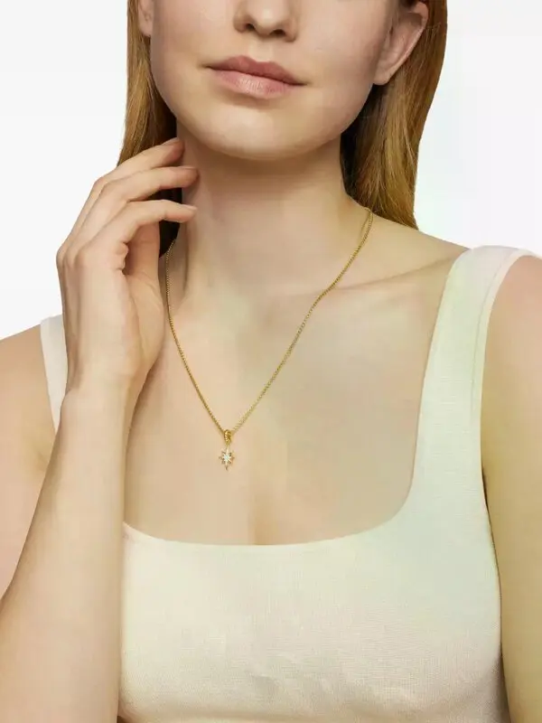 David Yurman 18kt Yellow North Star Amulet Diamond Pendant - Gold