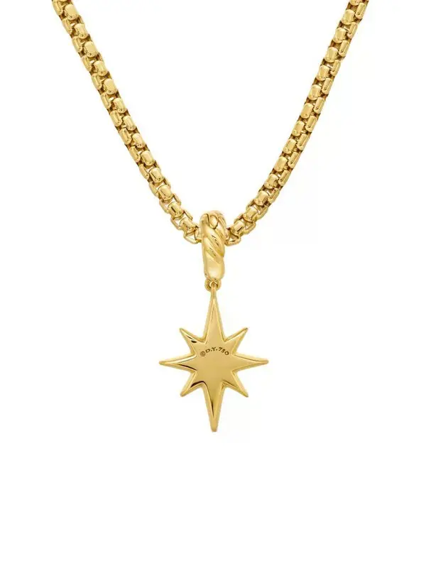 David Yurman 18kt Yellow North Star Amulet Diamond Pendant - Gold