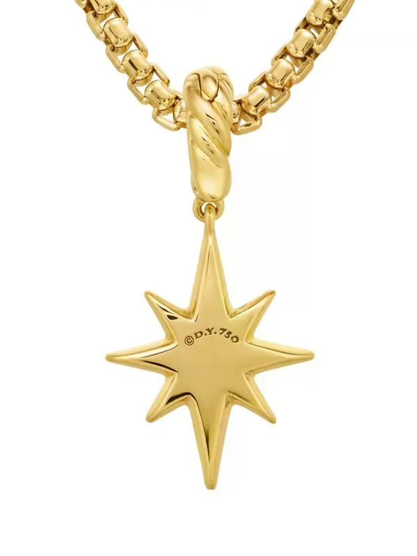 David Yurman 18kt Yellow North Star Amulet Diamond Pendant - Gold
