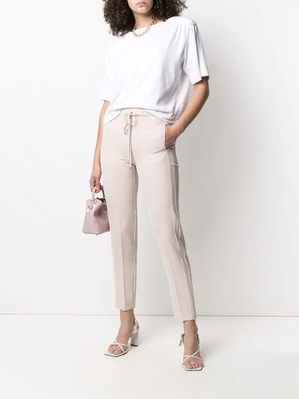 Blumarine Drawstring Slim-fit Trousers