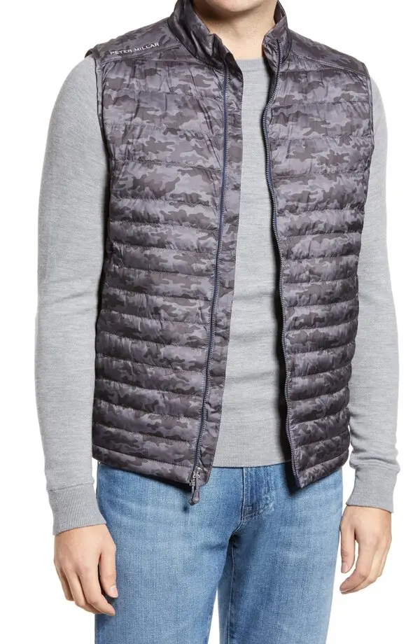 Peter Millar Hyperlight Quilted Camo Vest