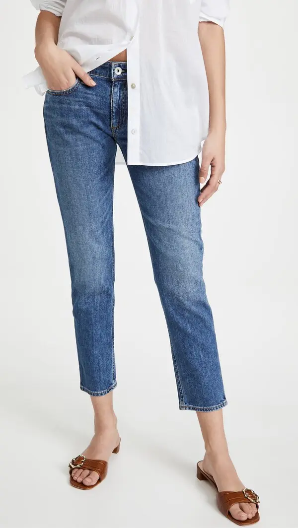 Rag & Bone Dre Low Rise Slim Boyfriend Jeans - Julienne