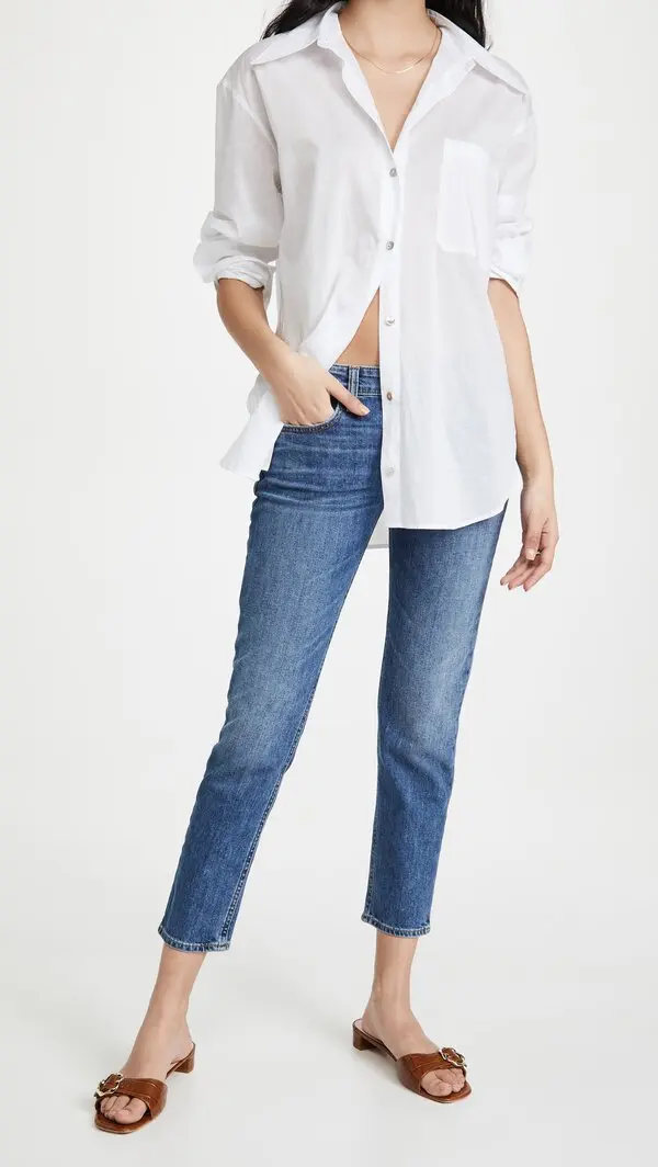 Rag & Bone Dre Low Rise Slim Boyfriend Jeans - Julienne