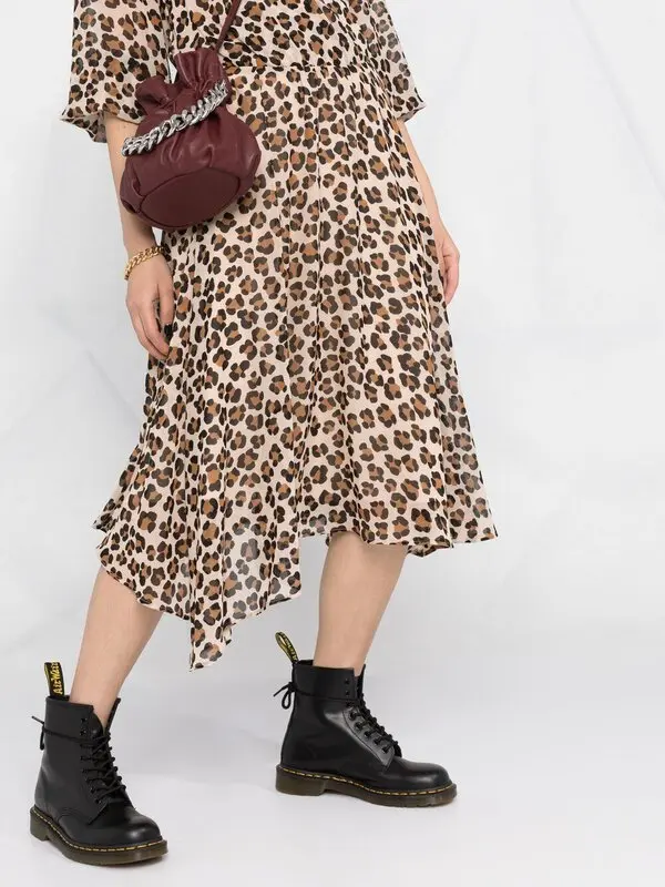 Liu Jo Leopard Print Midi Dress