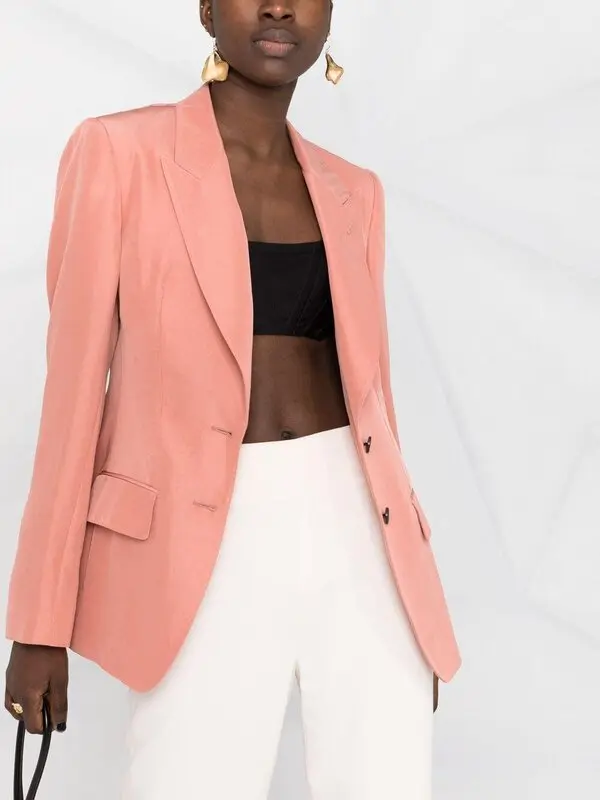 TOM FORD Single-breasted Tailored Blazer - Pink