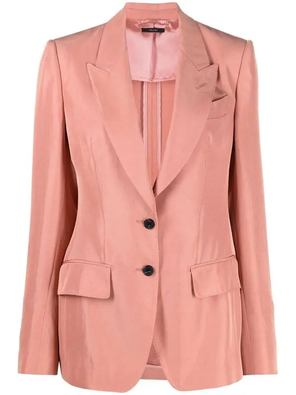 TOM FORD Single-breasted Tailored Blazer - Pink